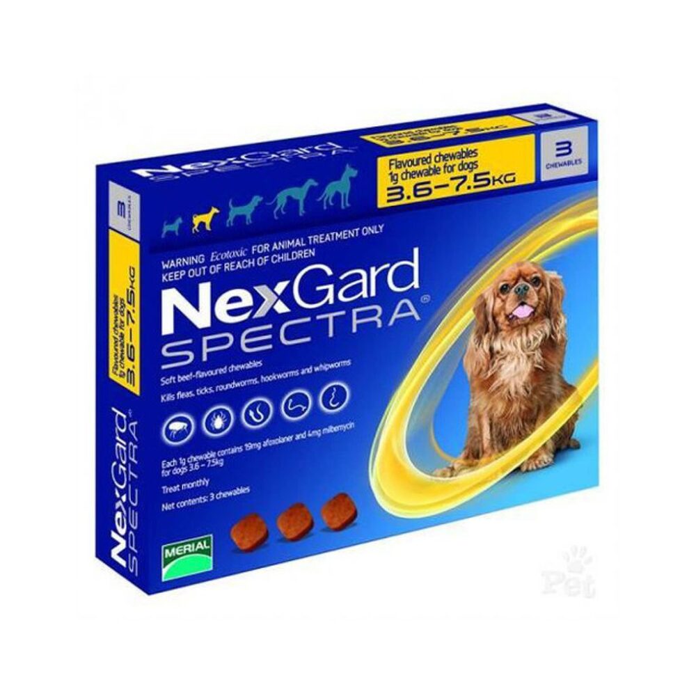 Nexgard Spectra 3 6 7 5 Kg 3 Comprimidos Petshop MG Nexgard Spectra 3 6 7 5 Kg 3 Comprimidos Petshop MG